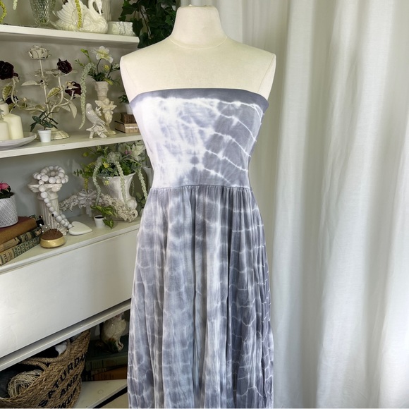 Vintage | Dresses | Vintage Y2k Grey Tie Dye Convertible Maxi Skirt To ...